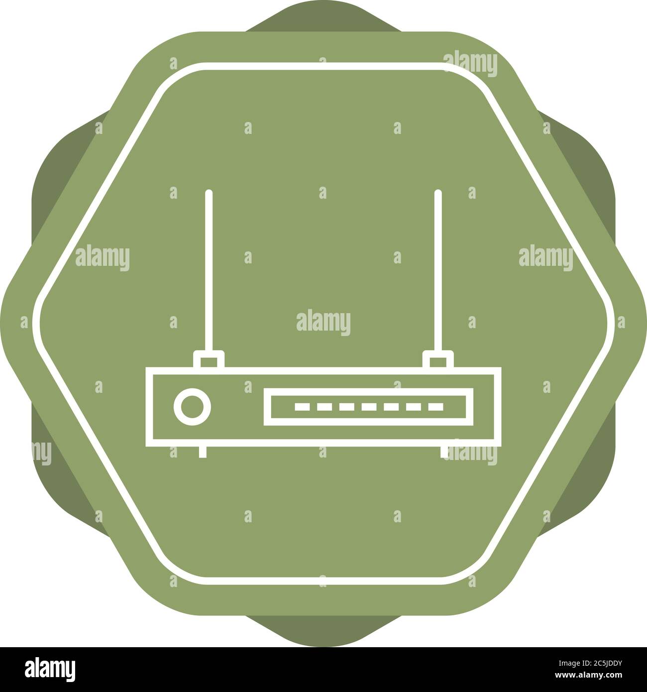 Unique Wifi Router Vector Line Icon Stock Vector Image & Art - Alamy