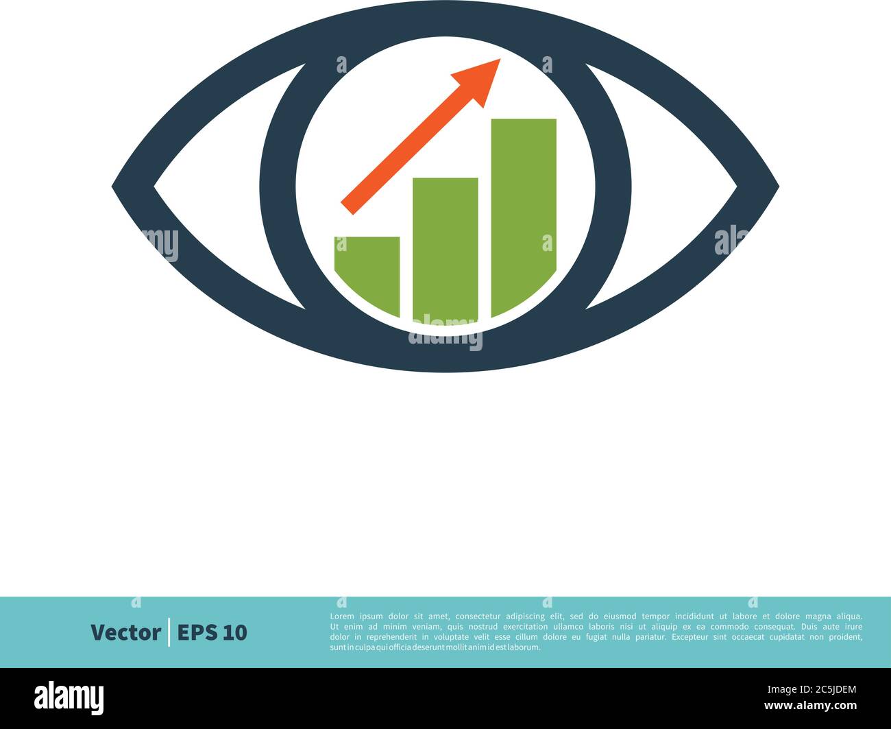 Eye Vision, Stock Exchange Finance Icon Vector Logo Template ...