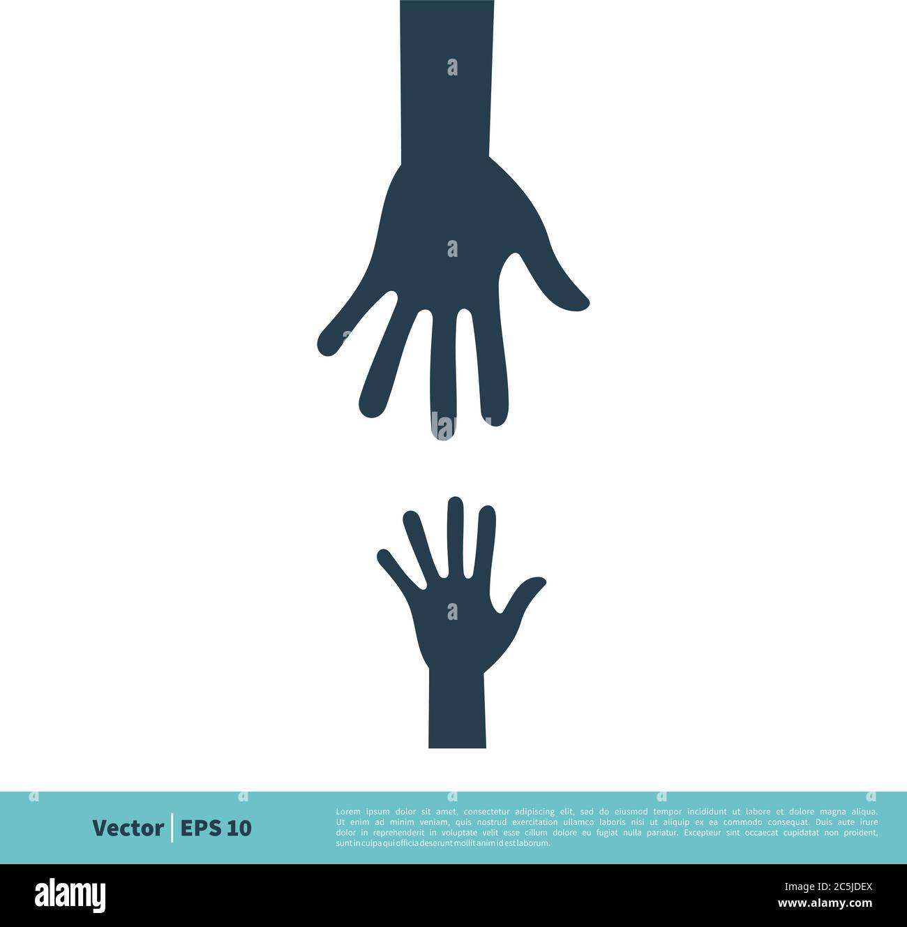 Hand Helping Icon Vector Logo Template Illustration Design. Vector EPS ...