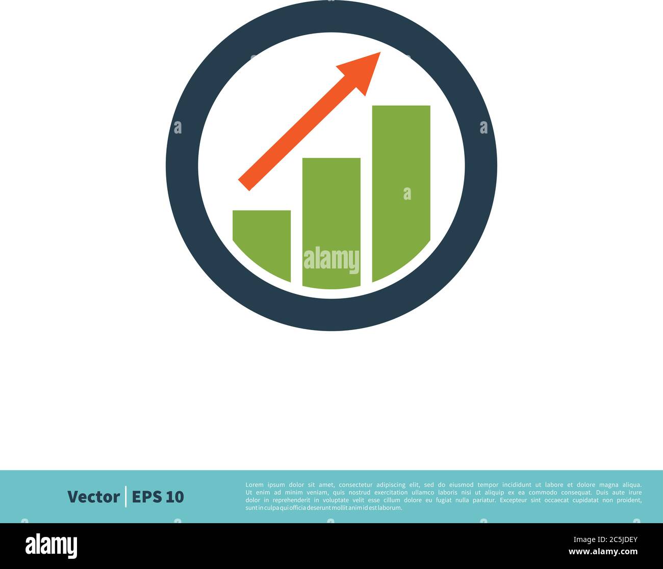 Circle Stock Exchange Finance Icon Vector Logo Template Illustration ...