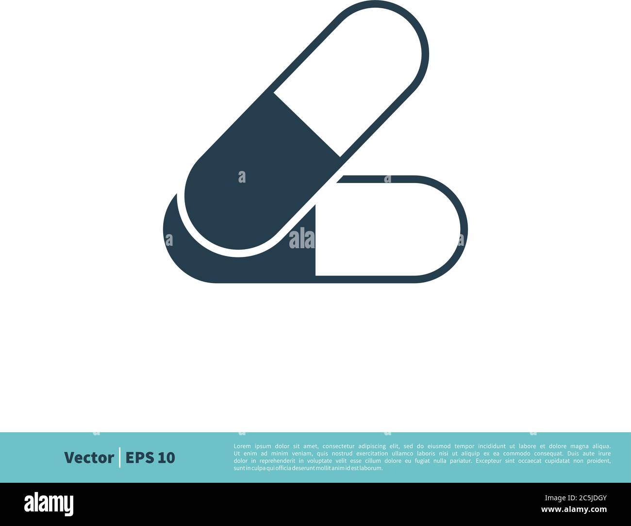 Capsule Icon Vector Logo Template Illustration Design. Vector EPS 10 ...