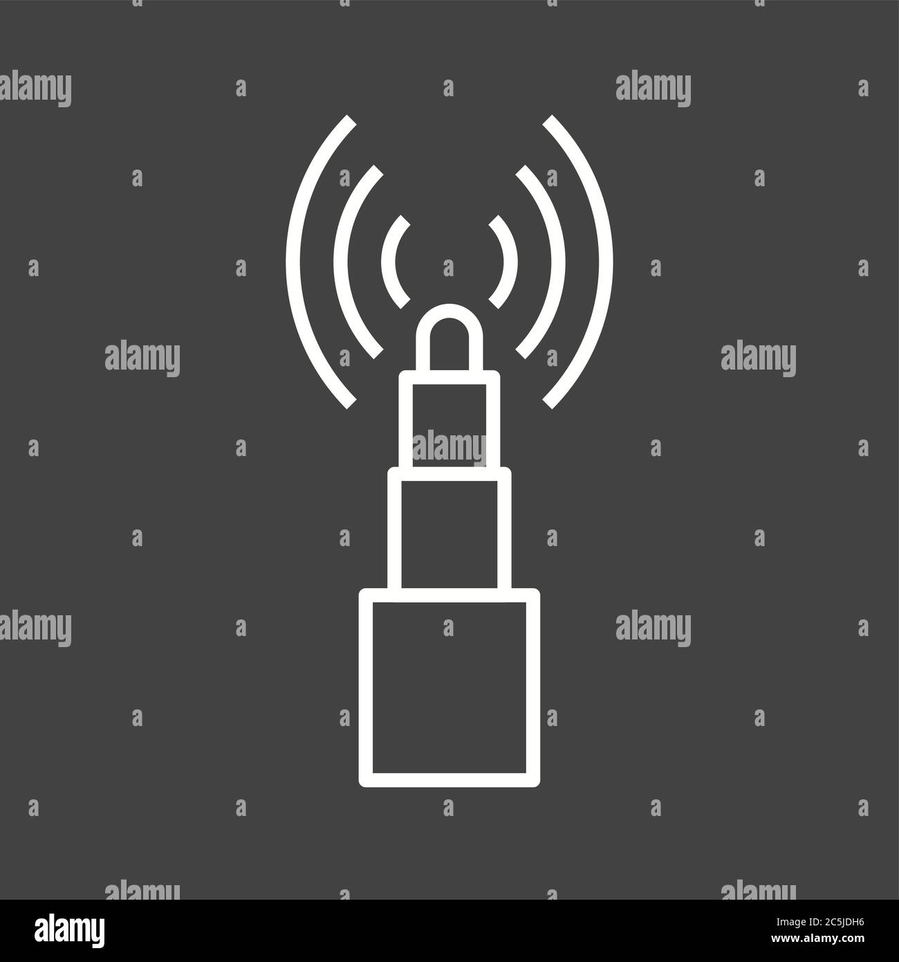 Unique I Beacon Vector Line Icon Stock Vector Image & Art - Alamy