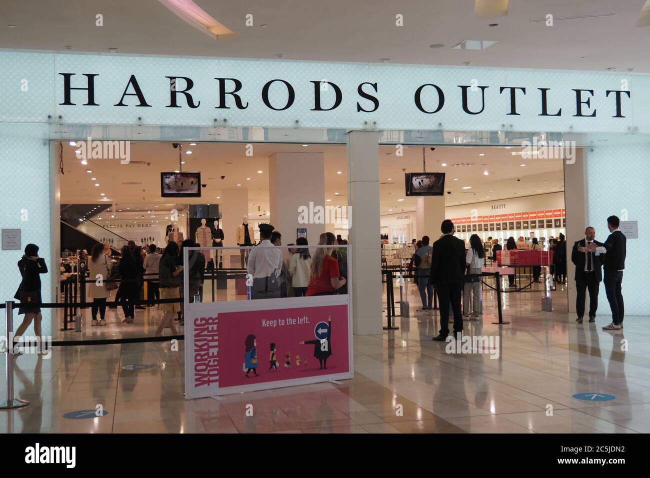 London, UK - 3 July 2020. World-renowned designer department store ...