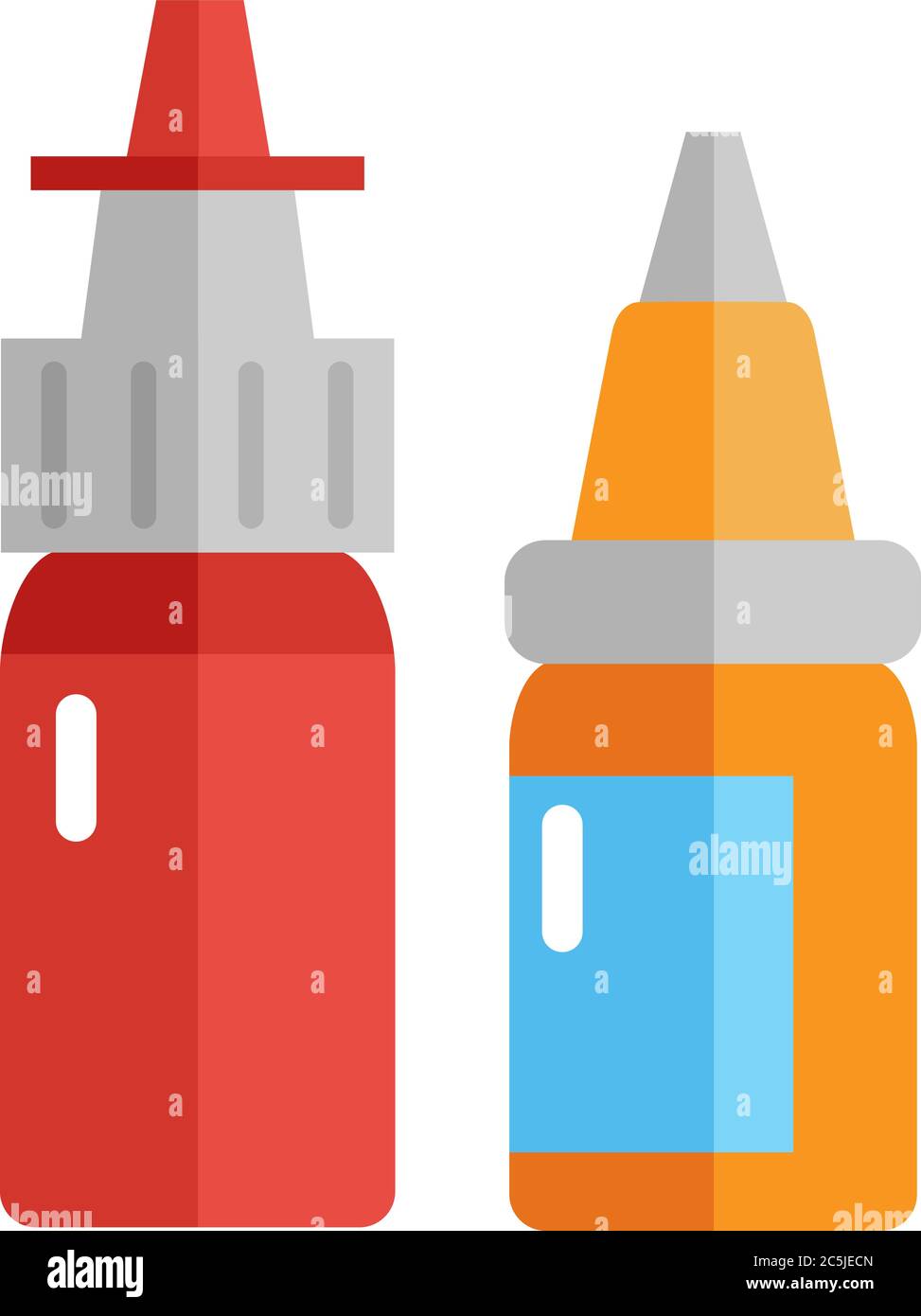 Nasal spray bottles icons. Flat style vector illustration Stock Vector ...