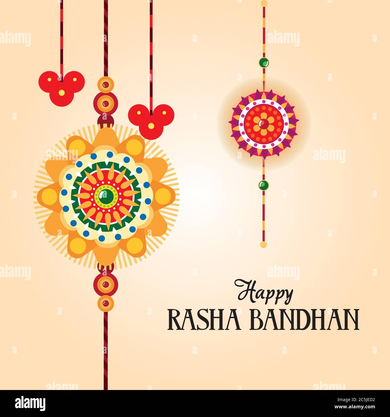 rakhi festival gifts card beautiful raksha vector illustration desing ...