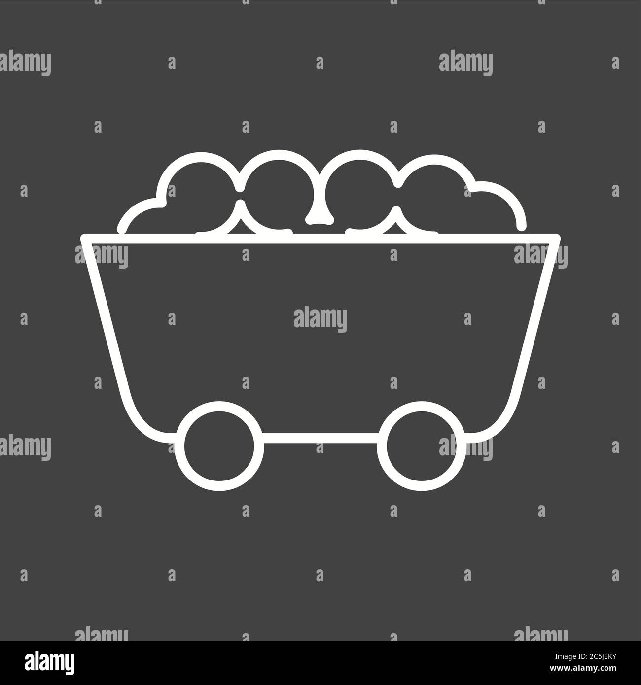 Unique Coal Mine Vector Line Icon Stock Vector Image & Art - Alamy