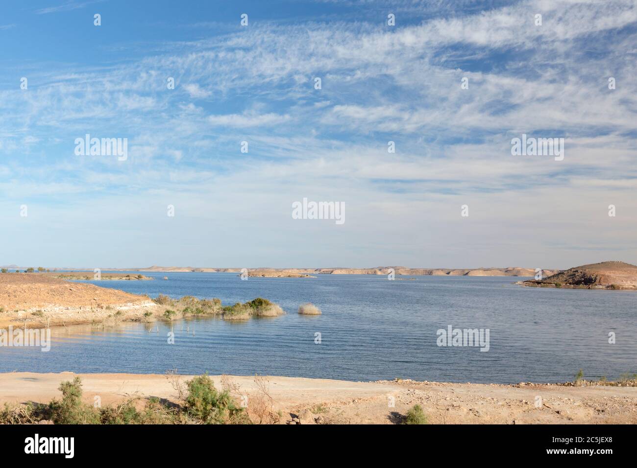 Lake Nasser in Abu Simbel, Egypt Stock Photo - Alamy
