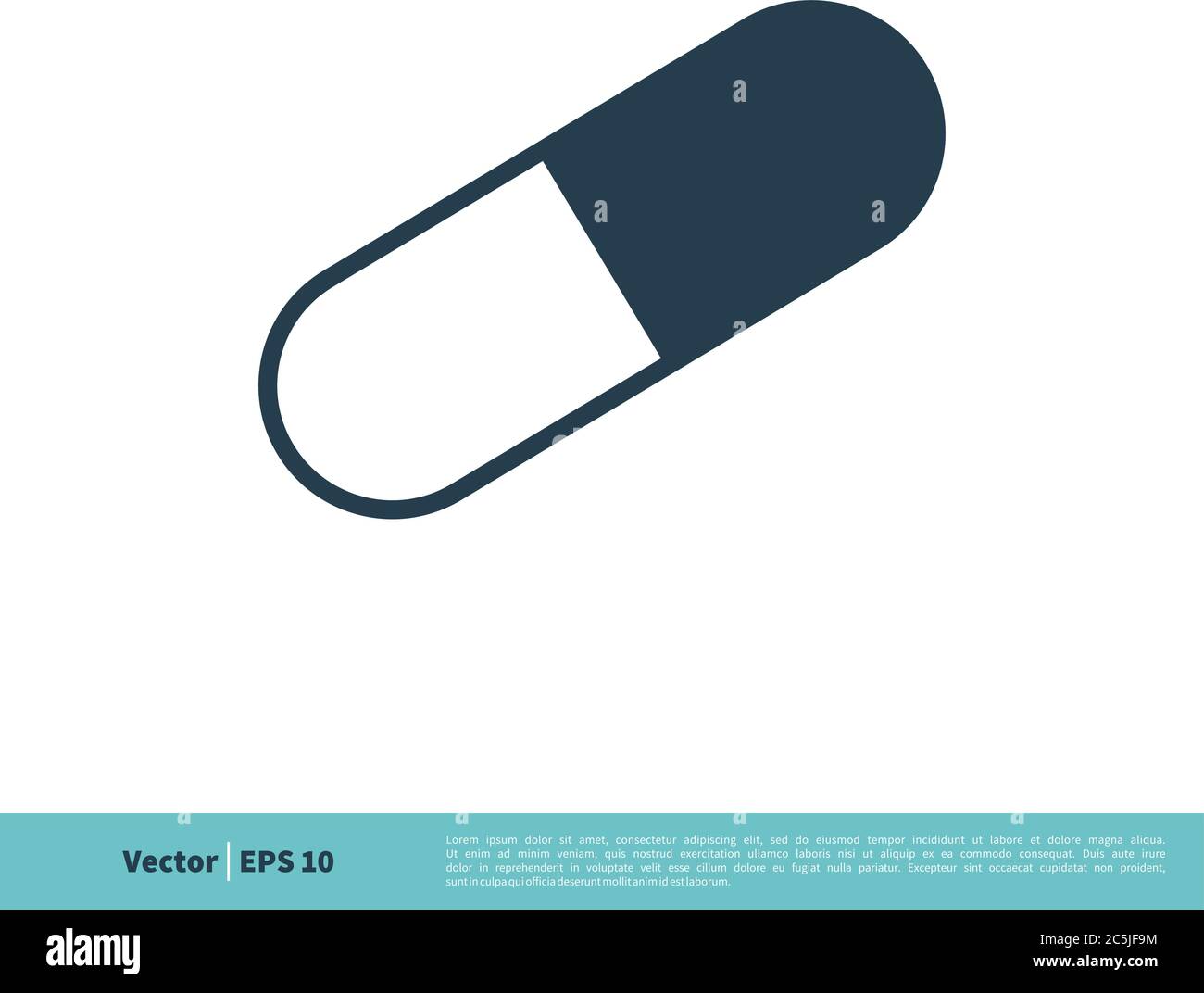 Capsule Icon Vector Logo Template Illustration Design. Vector EPS 10 ...