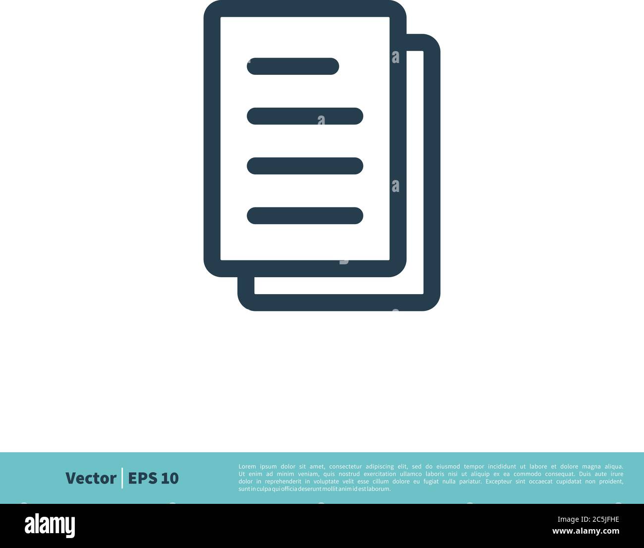 Document Form Icon Vector Logo Template Illustration Design. Vector EPS ...