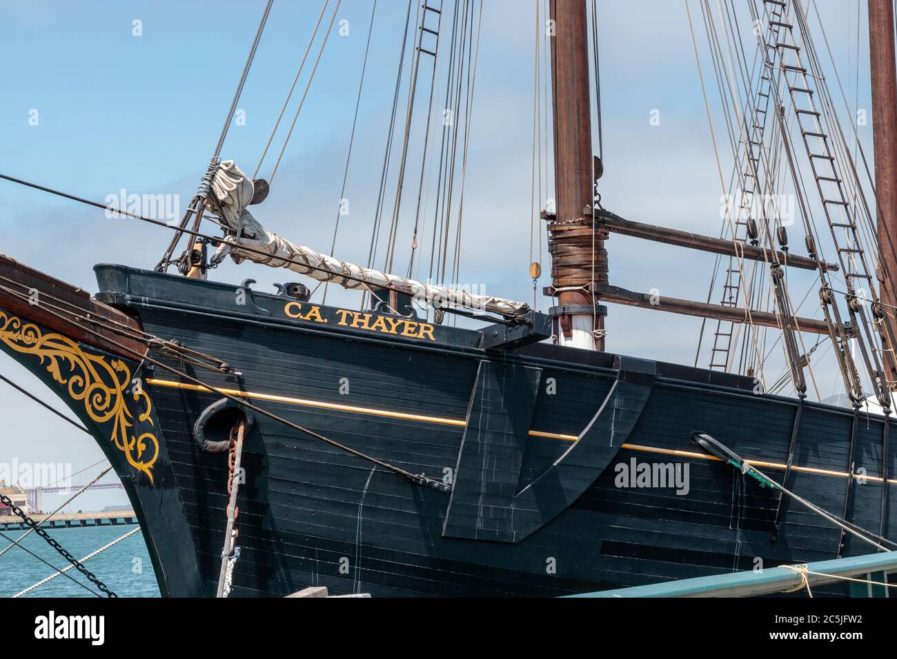 C a thayer schooner boat san francisco hi-res stock photography and ...