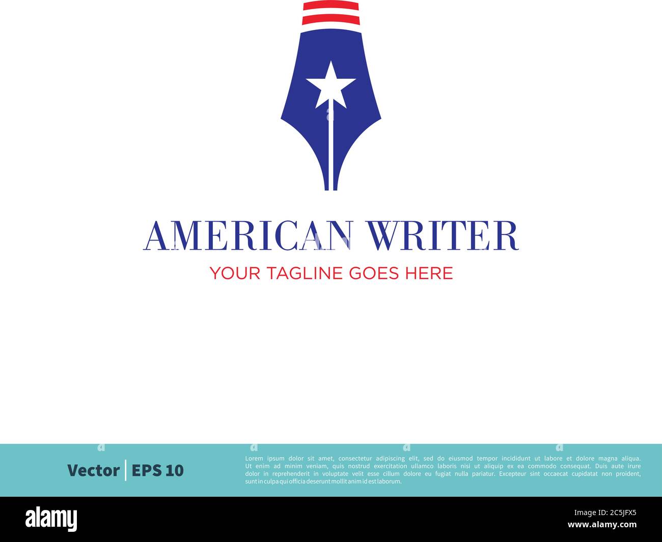 American Pen Icon Vector Logo Template Illustration Design. Vector EPS ...