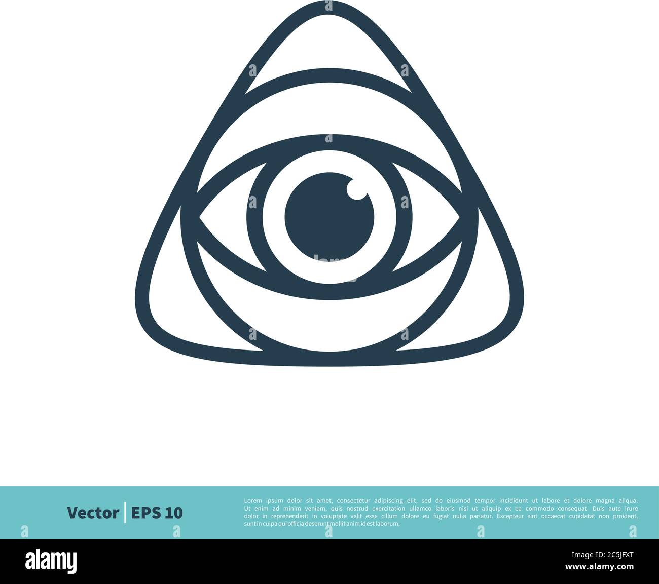Eyeball, Vision Icon Vector Logo Template Illustration Design. Vector ...