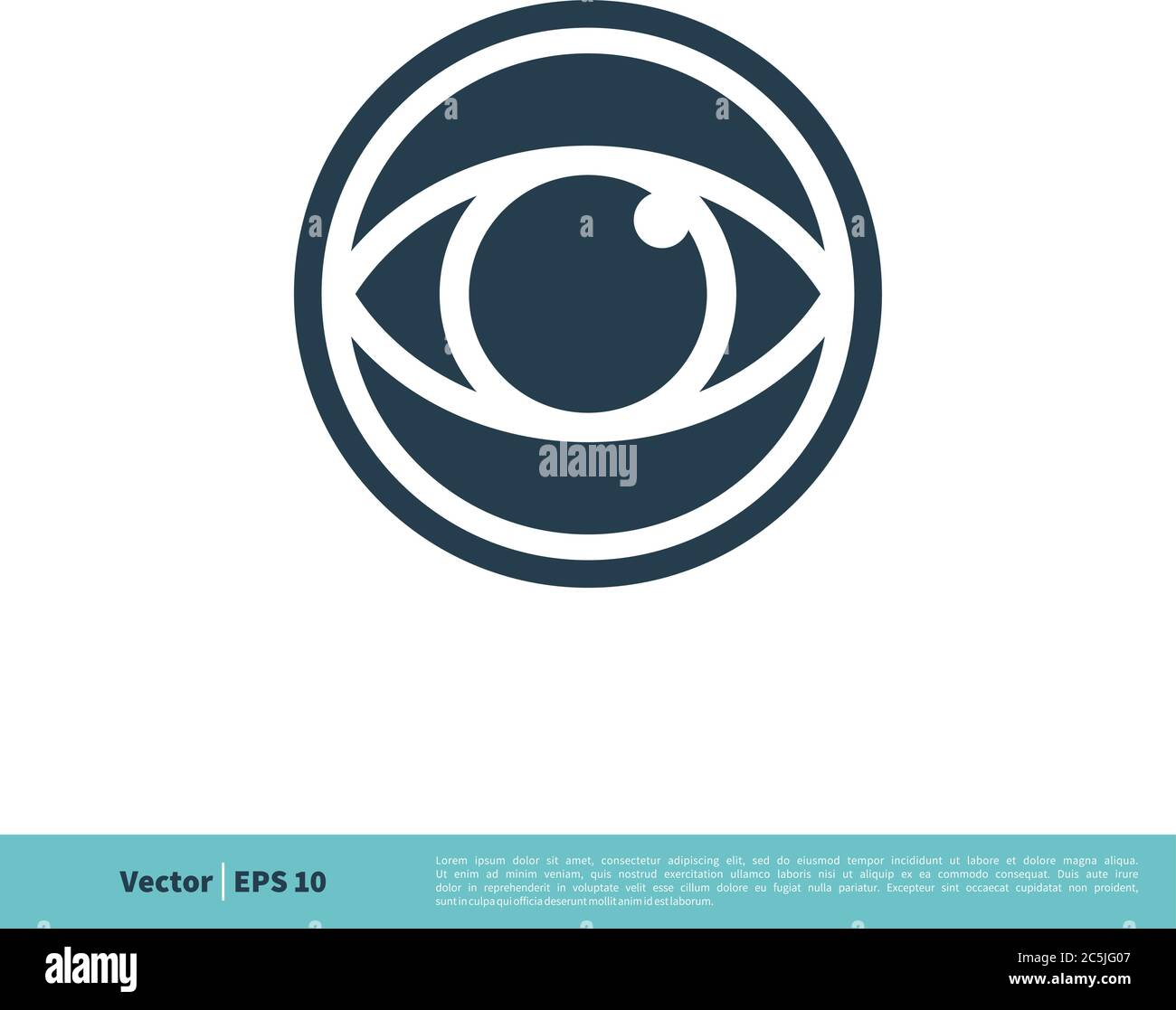 Eyeball, Vision Icon Vector Logo Template Illustration Design. Vector ...