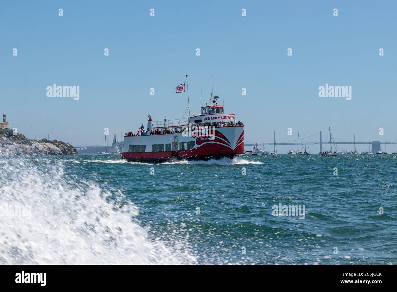View of Harbor Princess ferry, from the Red and White fleet Stock Photo ...