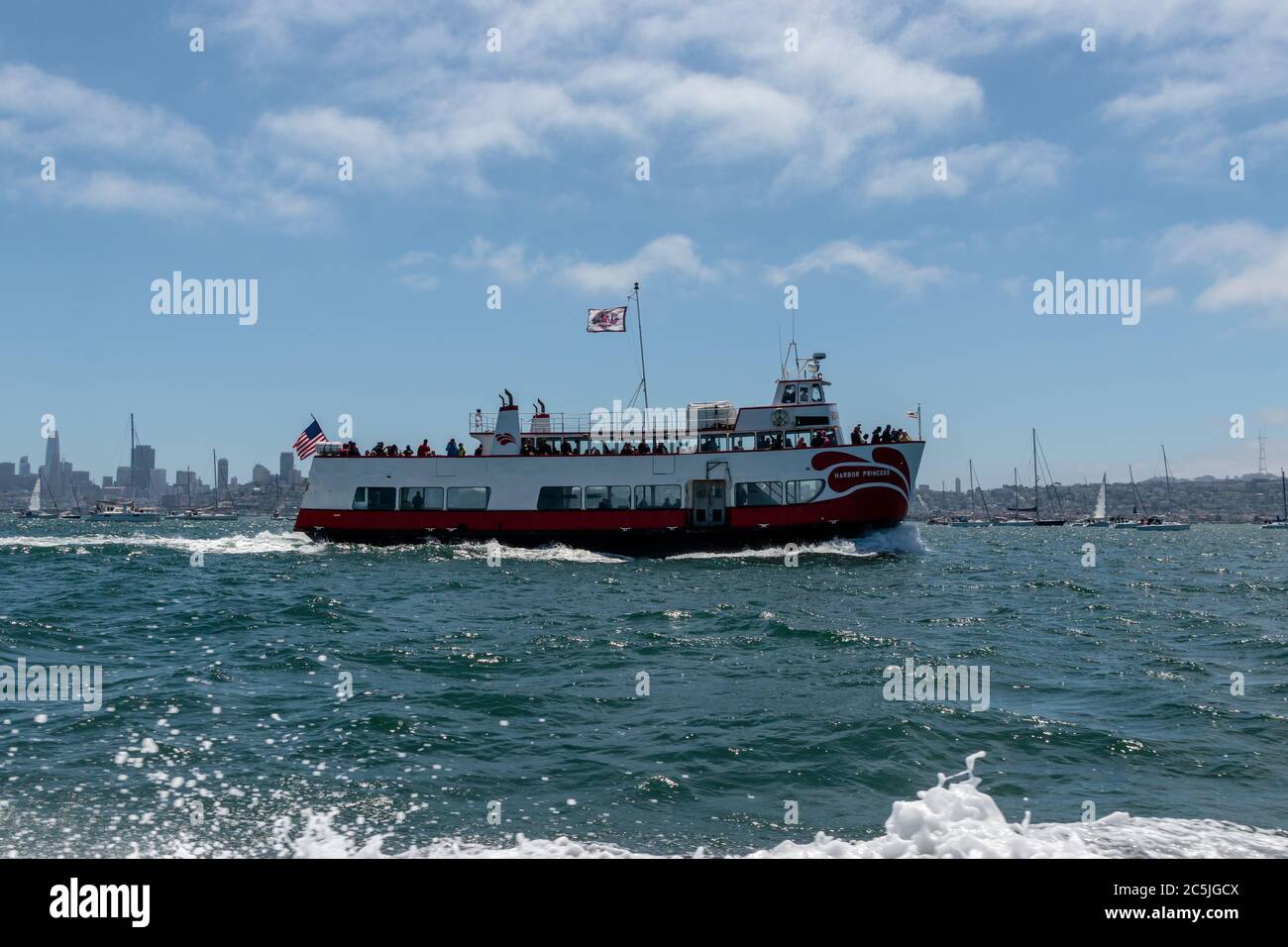 View of Harbor Princess ferry, from the Red and White fleet Stock Photo ...