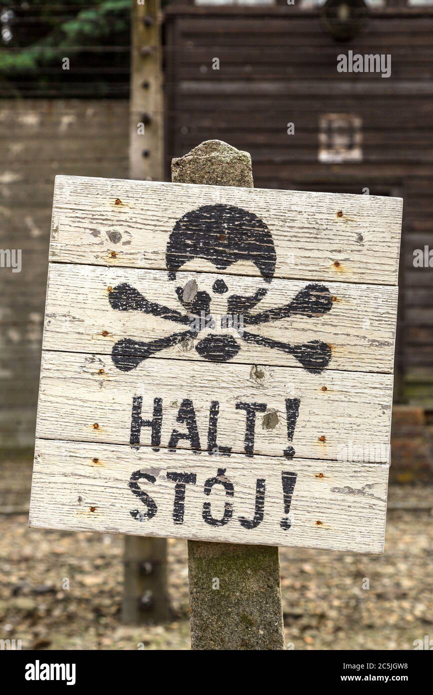 Former nazi concentration camp poland sign hi-res stock photography and ...