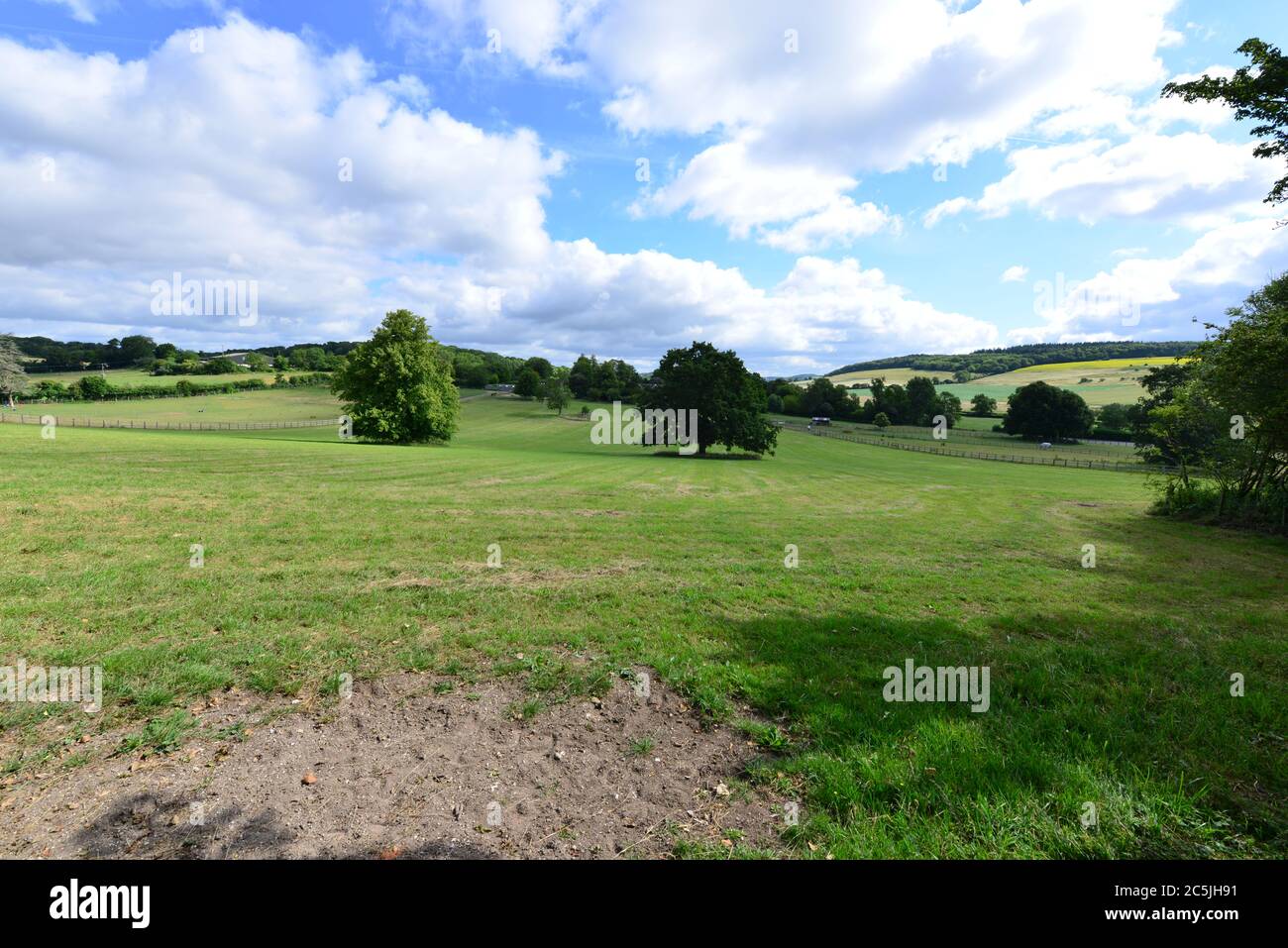 Open fields and countryside of England Stock Photo - Alamy