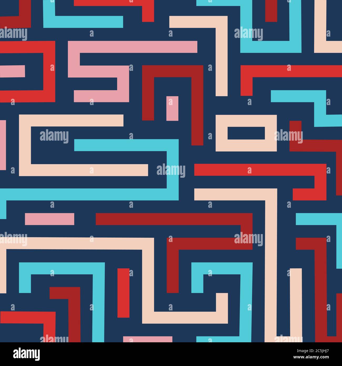 Colorful retro maze background. Vector format Stock Vector Image & Art ...