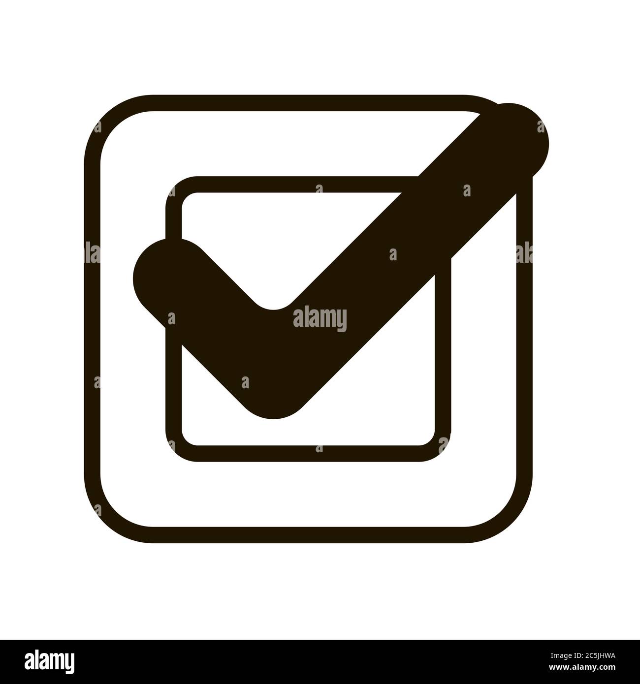 Tick OK icon on white background. EPS 10. Vector illustration Stock ...