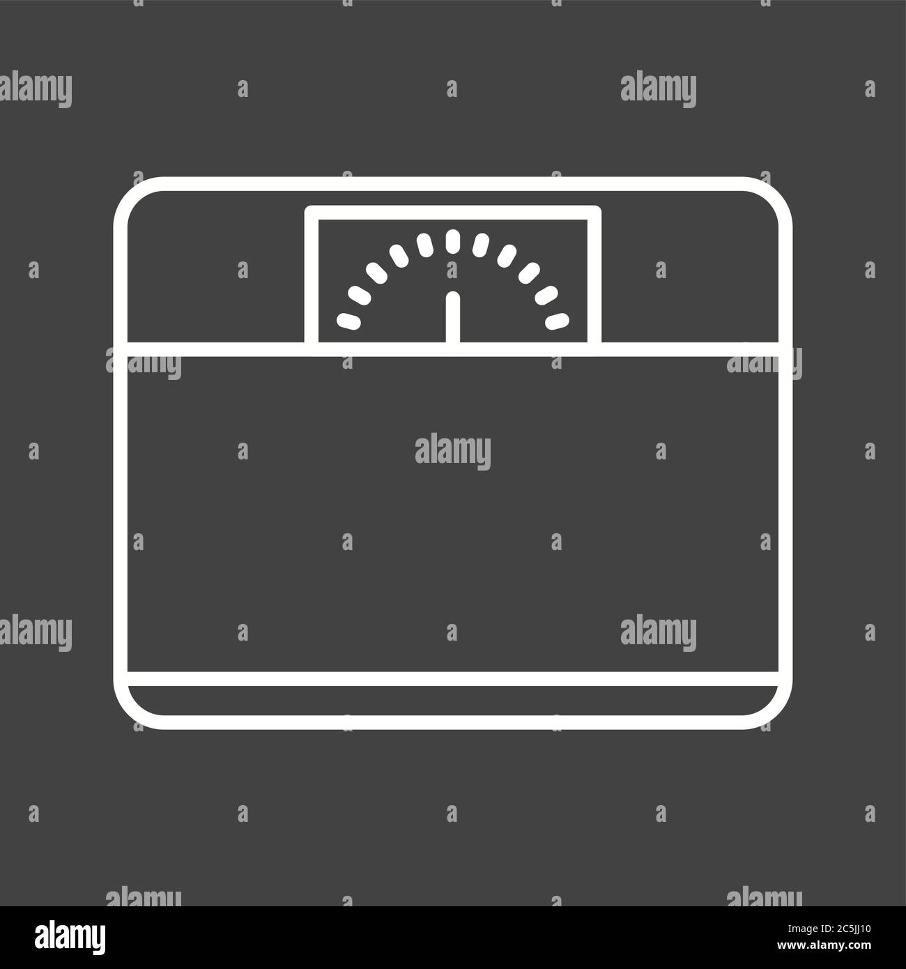 Unique Weighing Machine Vector Line Icon Stock Vector Image & Art - Alamy