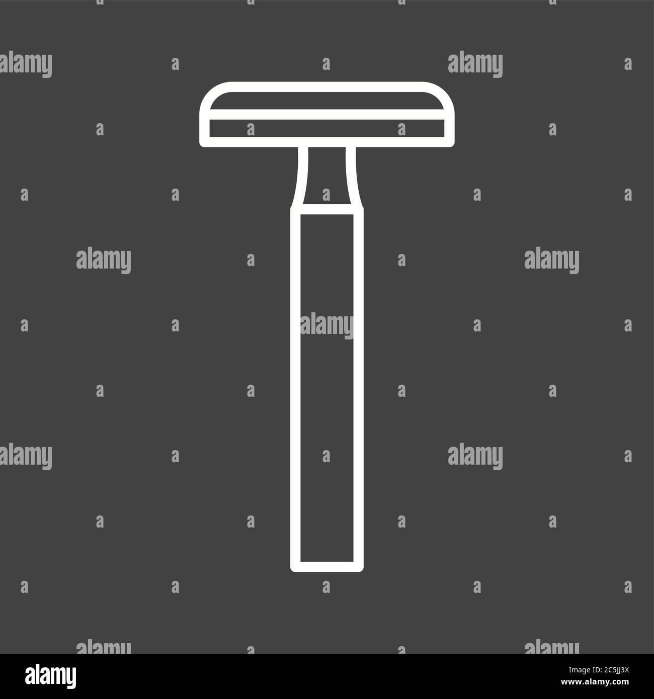 Unique Shaving Blade Vector Line Icon Stock Vector Image & Art - Alamy