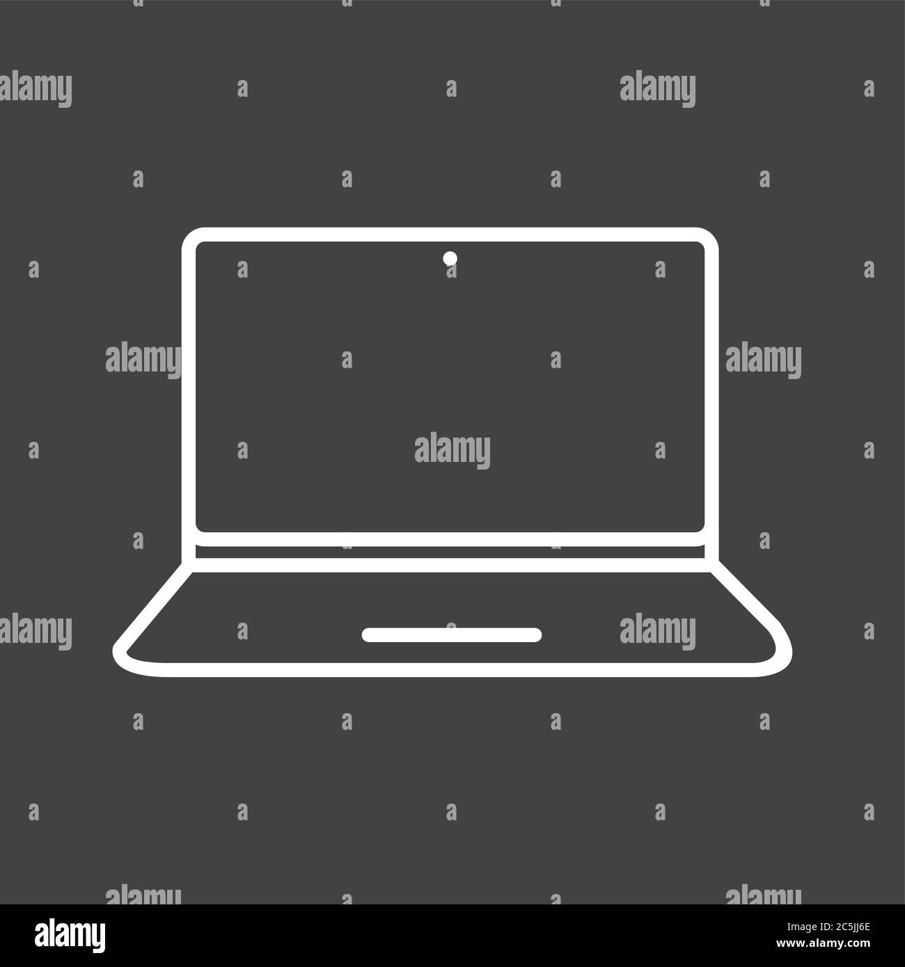 Unique Laptop Line Vector Icon Stock Vector Image & Art - Alamy