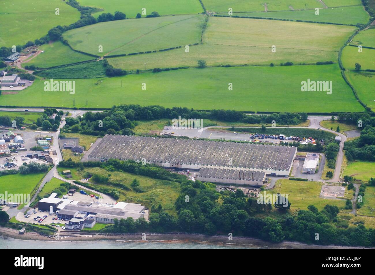Former Ferodo factory, Caernarfon Stock Photo - Alamy