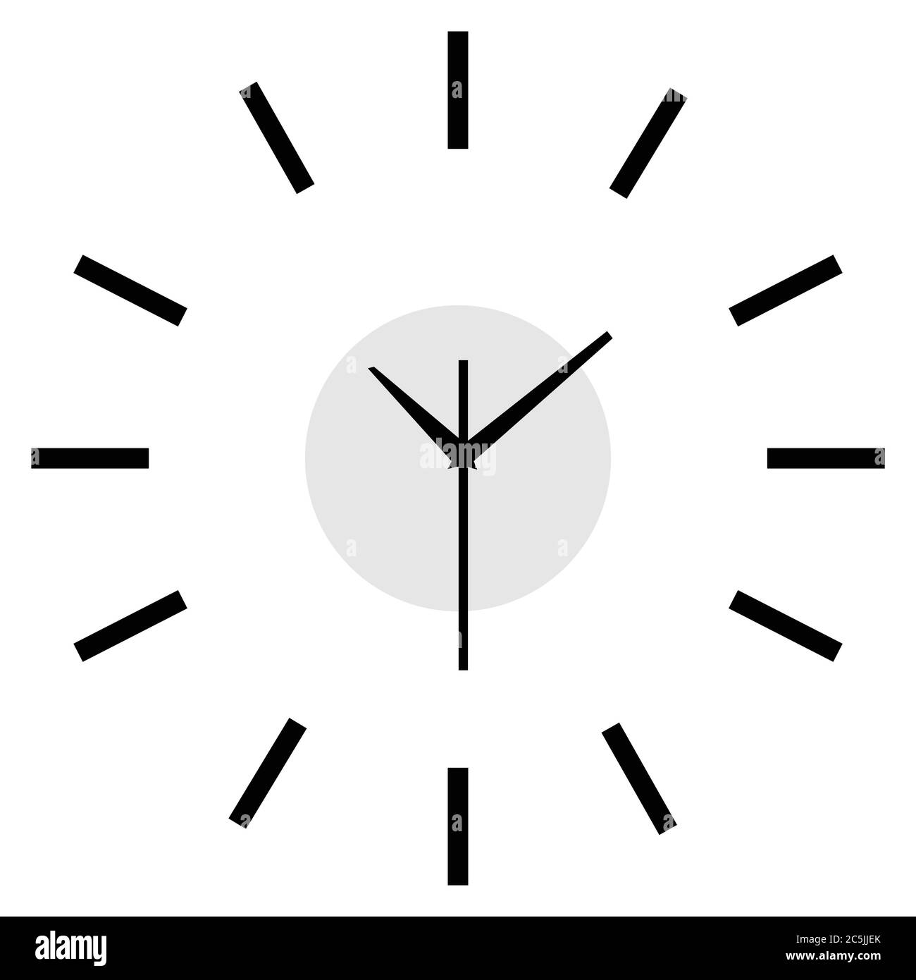 Line icon wall clock face vector Stock Vector Image & Art - Alamy