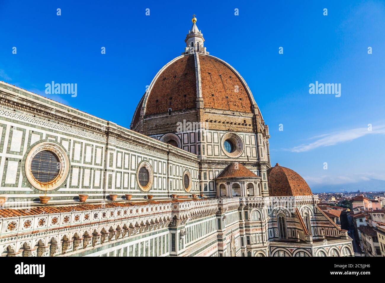 Rooftop view of medieval Duomo cathedral in Florence Stock Photo - Alamy