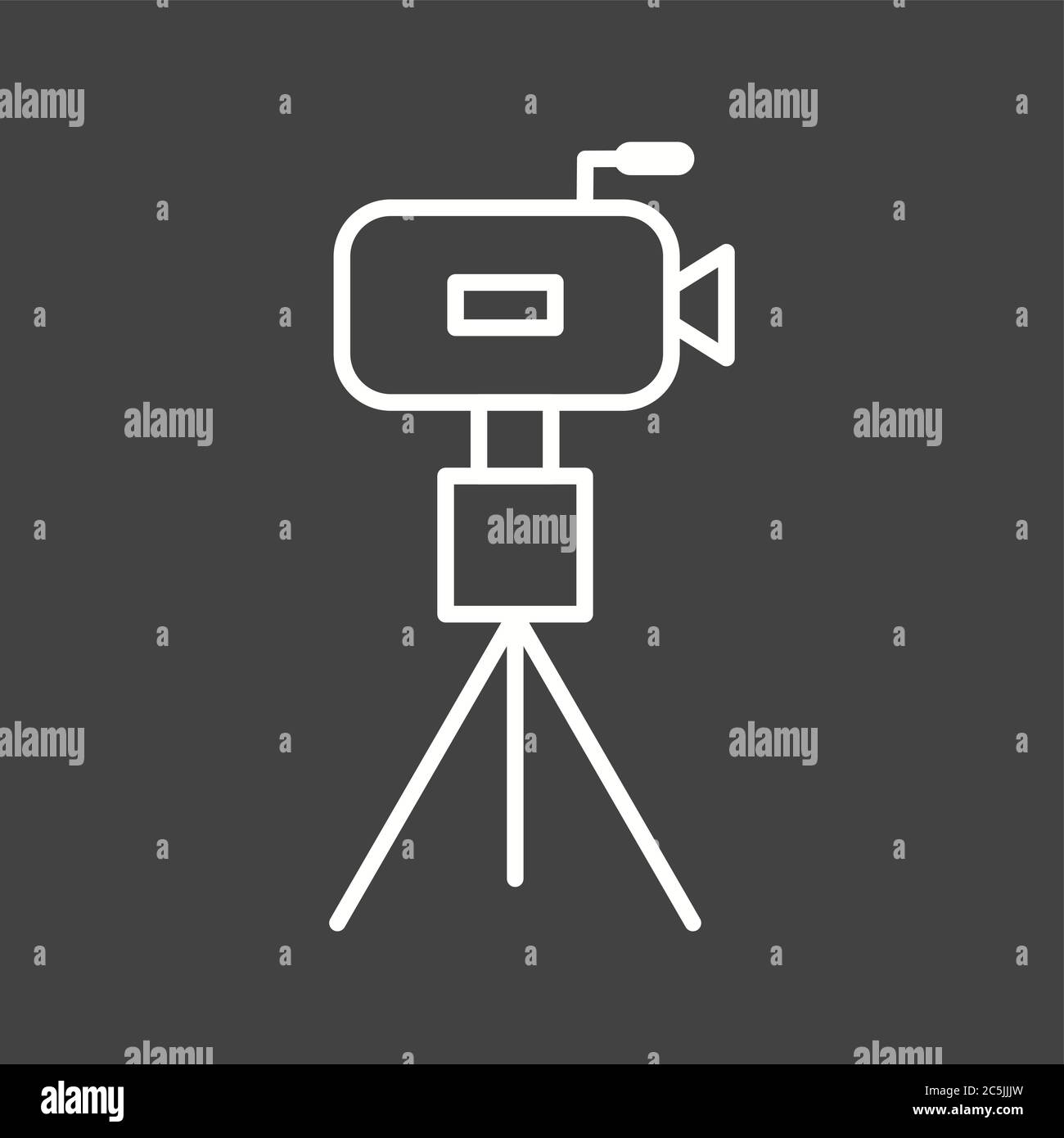 Unique Camera On Stand Vector Line Icon Stock Vector Image & Art - Alamy