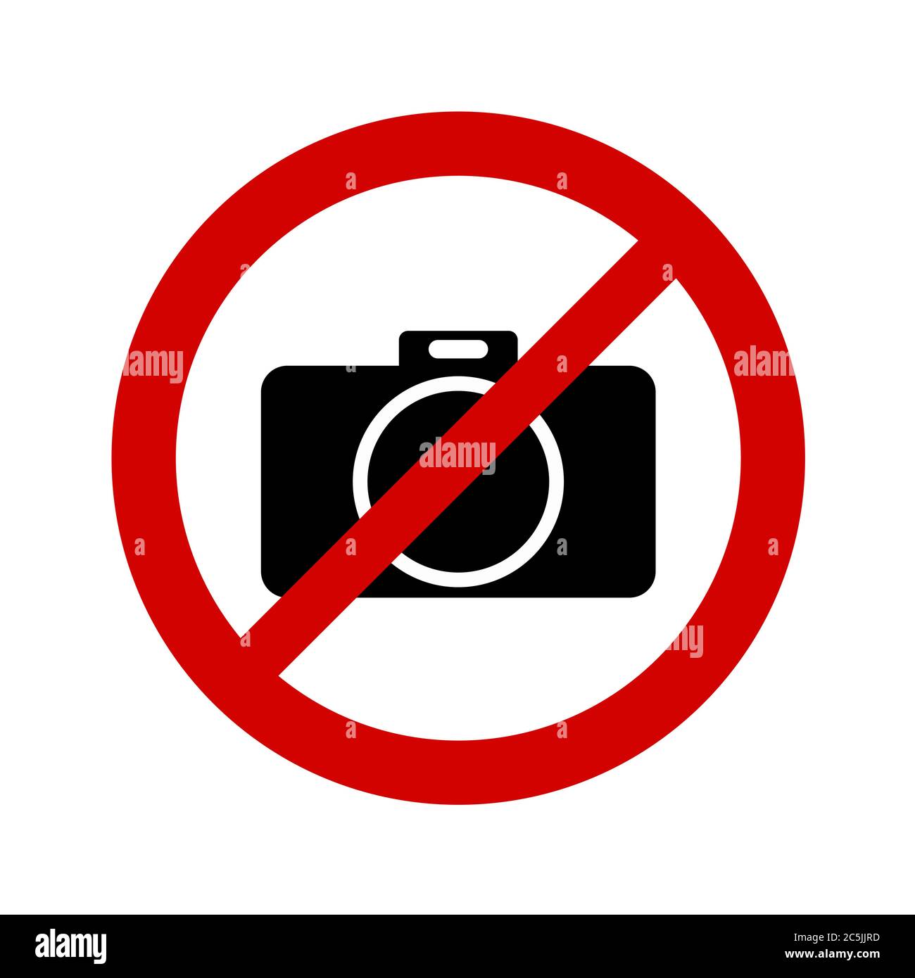 No photo sign on white background. Vector illustration in trendy flat ...
