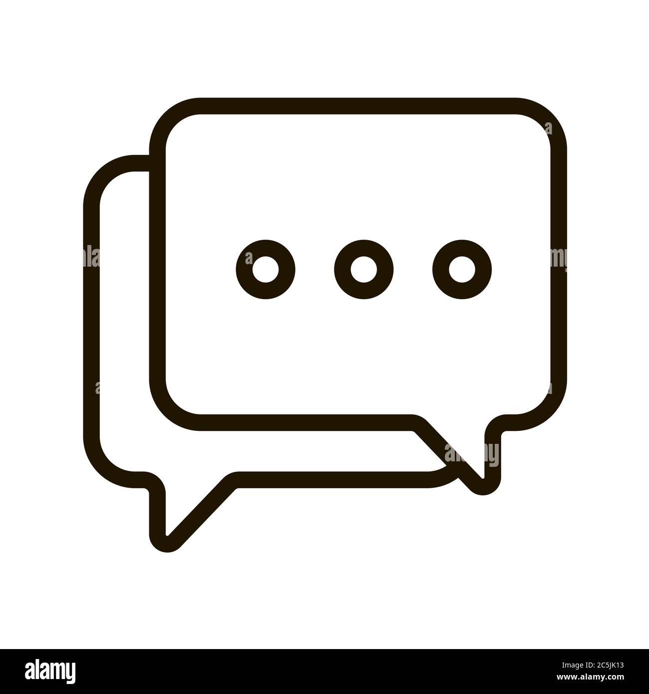 Chat icon on white background. Vector illustration EPS 10 Stock Vector ...