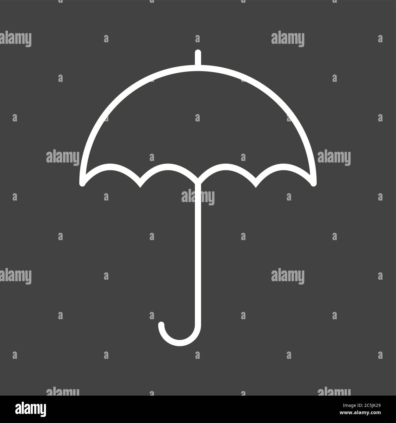Unique Umbrella Vector Line Icon Stock Vector Image & Art - Alamy
