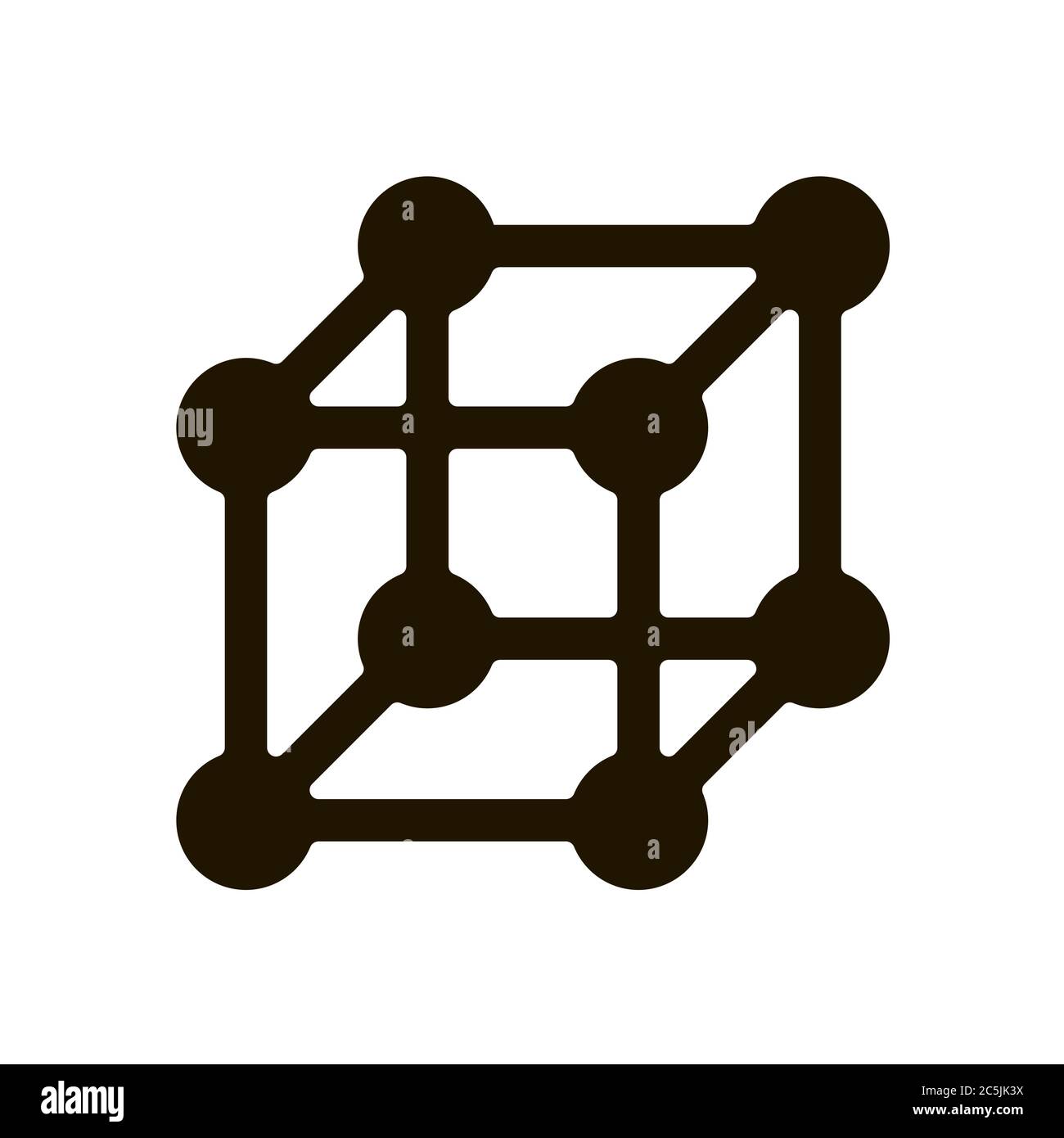 Cube icon on white background. EPS 10. Vector illustration Stock Vector ...