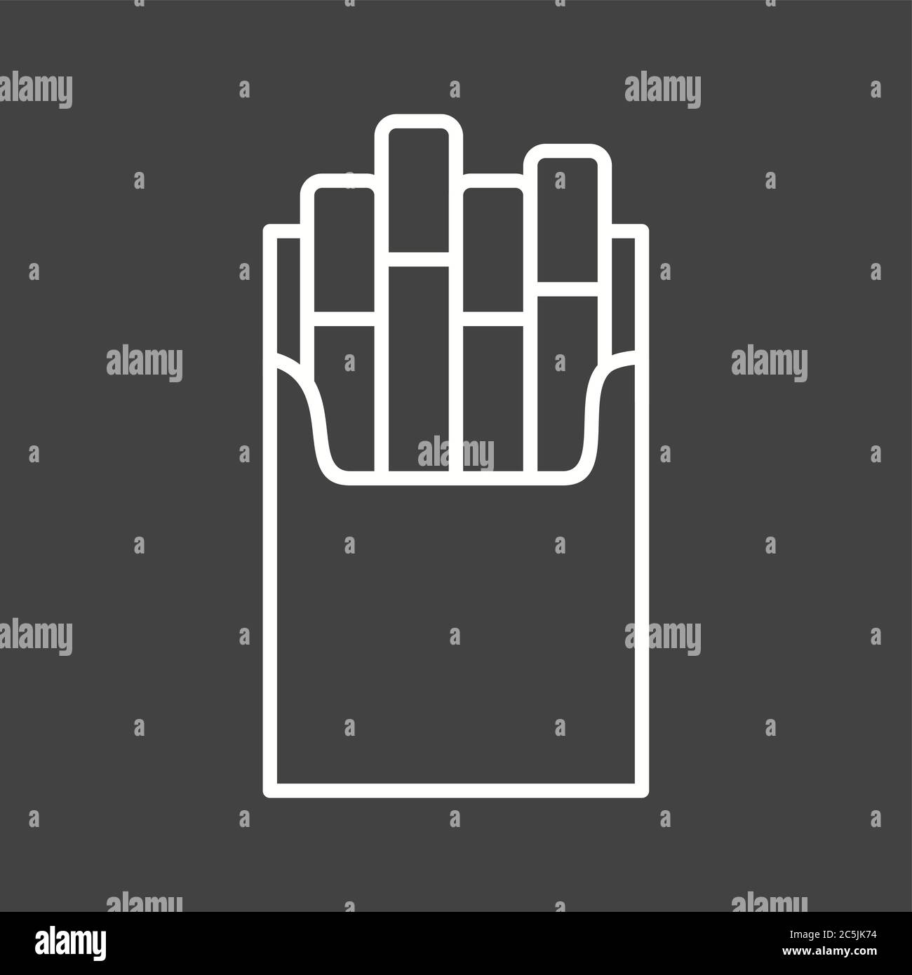 Unique Cigarette pack Vector Line Icon Stock Vector Image & Art - Alamy