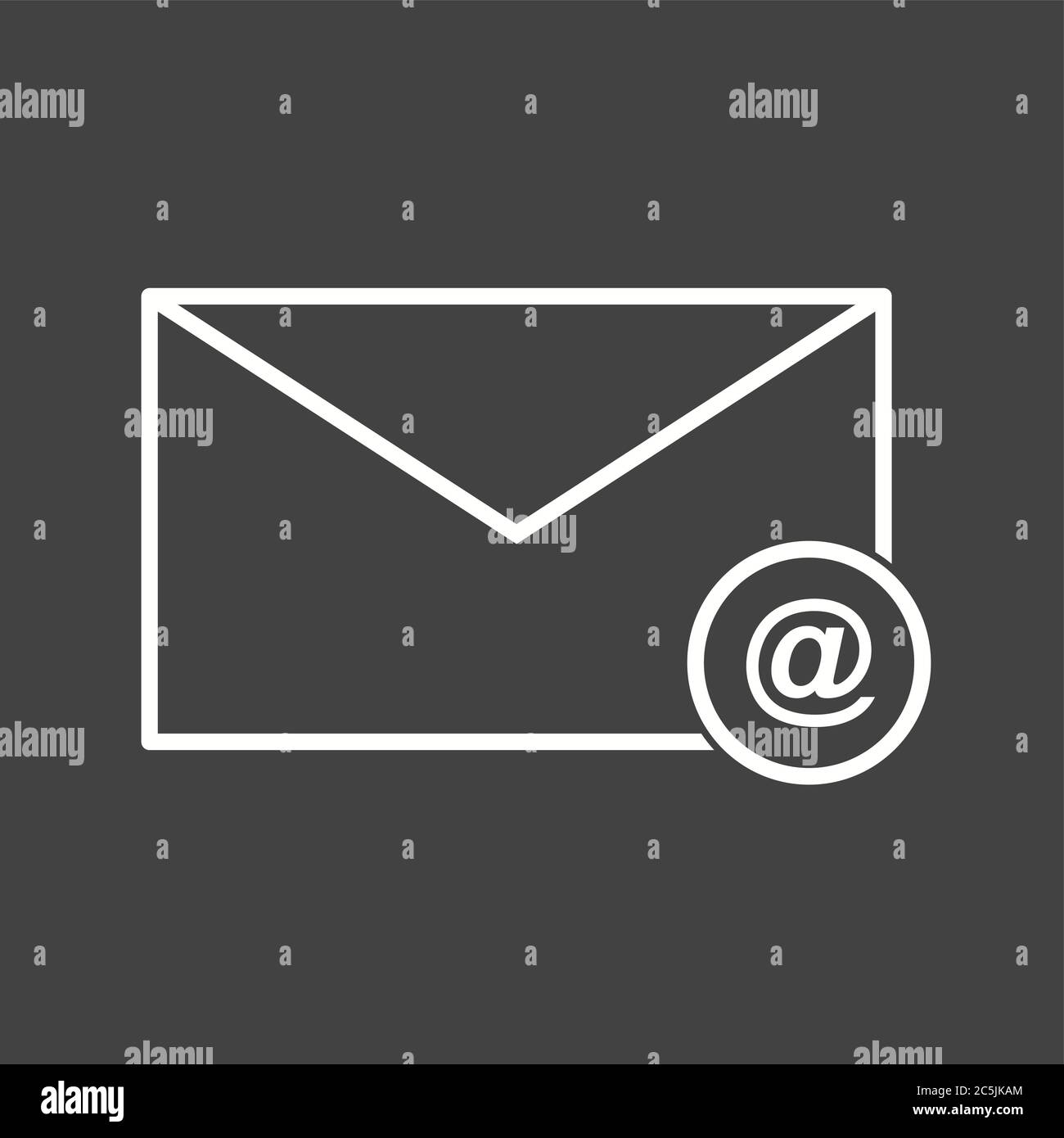 Unique Mail Vector Line Icon Stock Vector Image & Art - Alamy