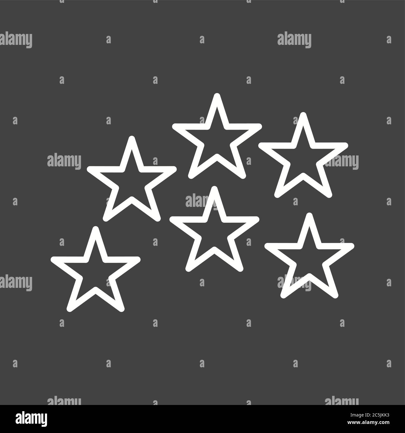 Unique Stars Vector Line Icon Stock Vector Image & Art - Alamy