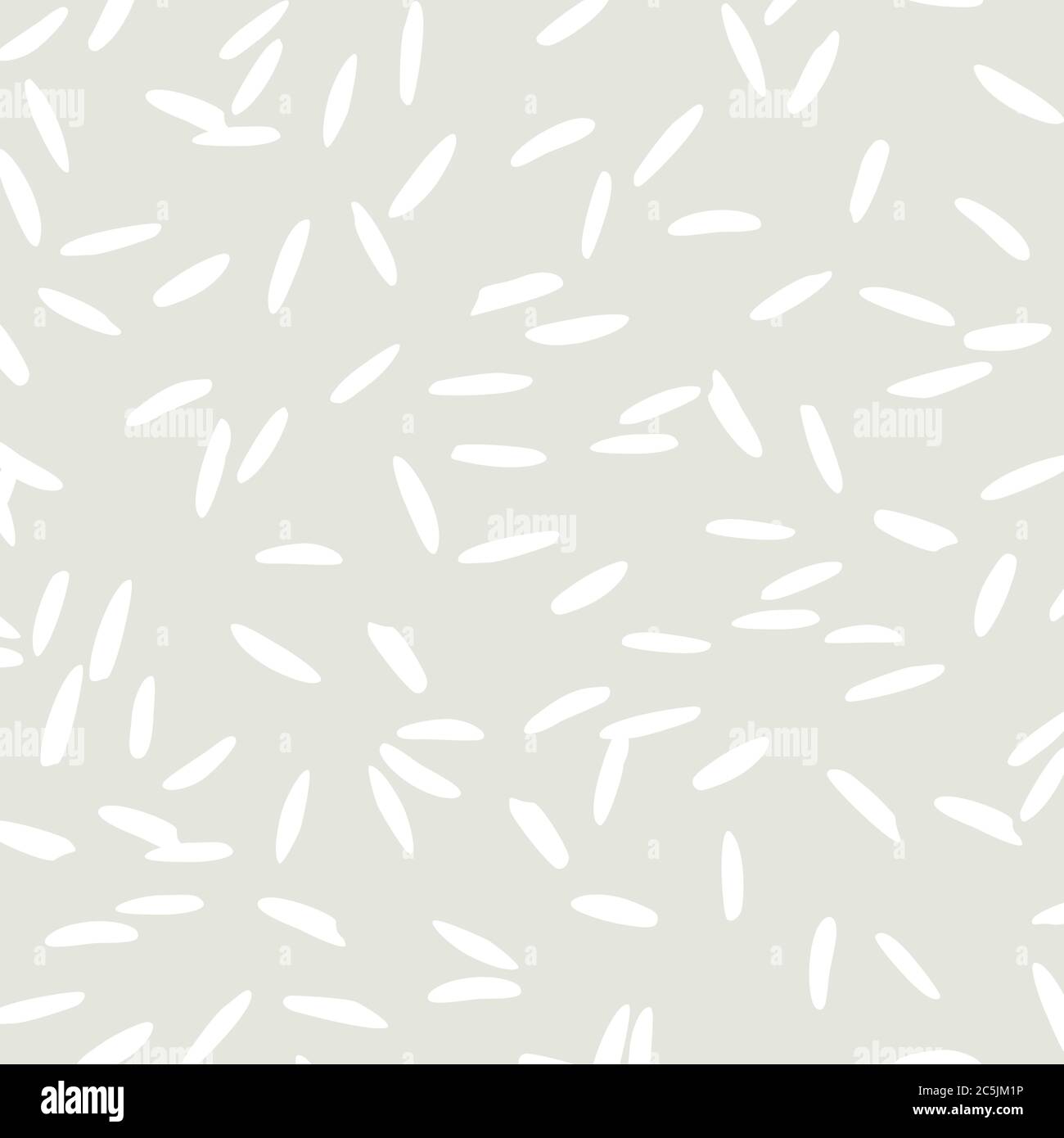 Simple seamless rice grain pattern, background. For fabric, wrapping ...