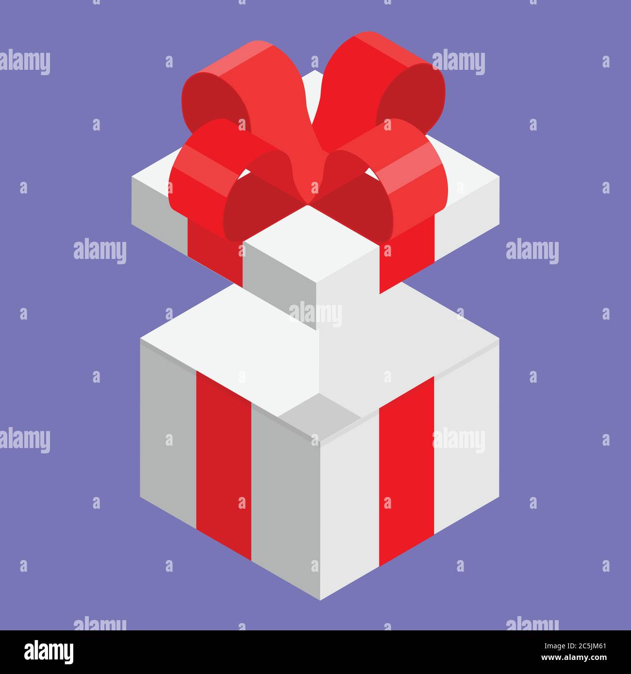 Surprise gift box. Vector. Isometric view Stock Vector Image & Art - Alamy