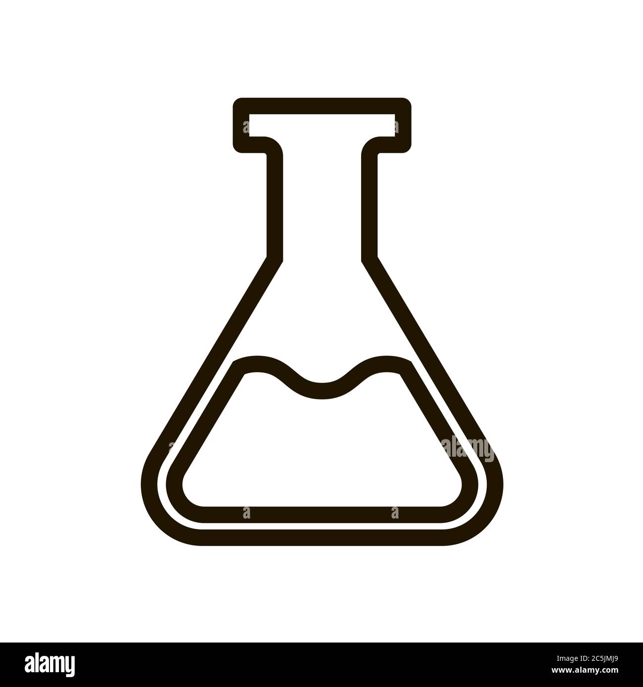 Laboratory flask icon on white background. EPS 10. Vector illustration ...