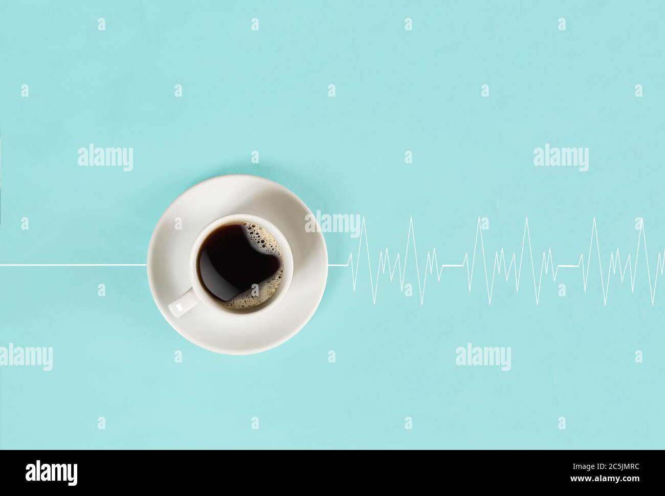 Invigorating coffee in the morning awakens the head and causes the ...