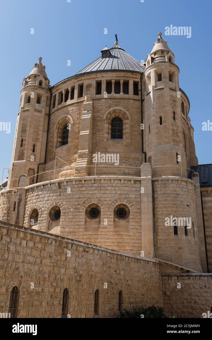 Israel, Jerusalem, Mount Zion, The Dormition Abbey was built by ...