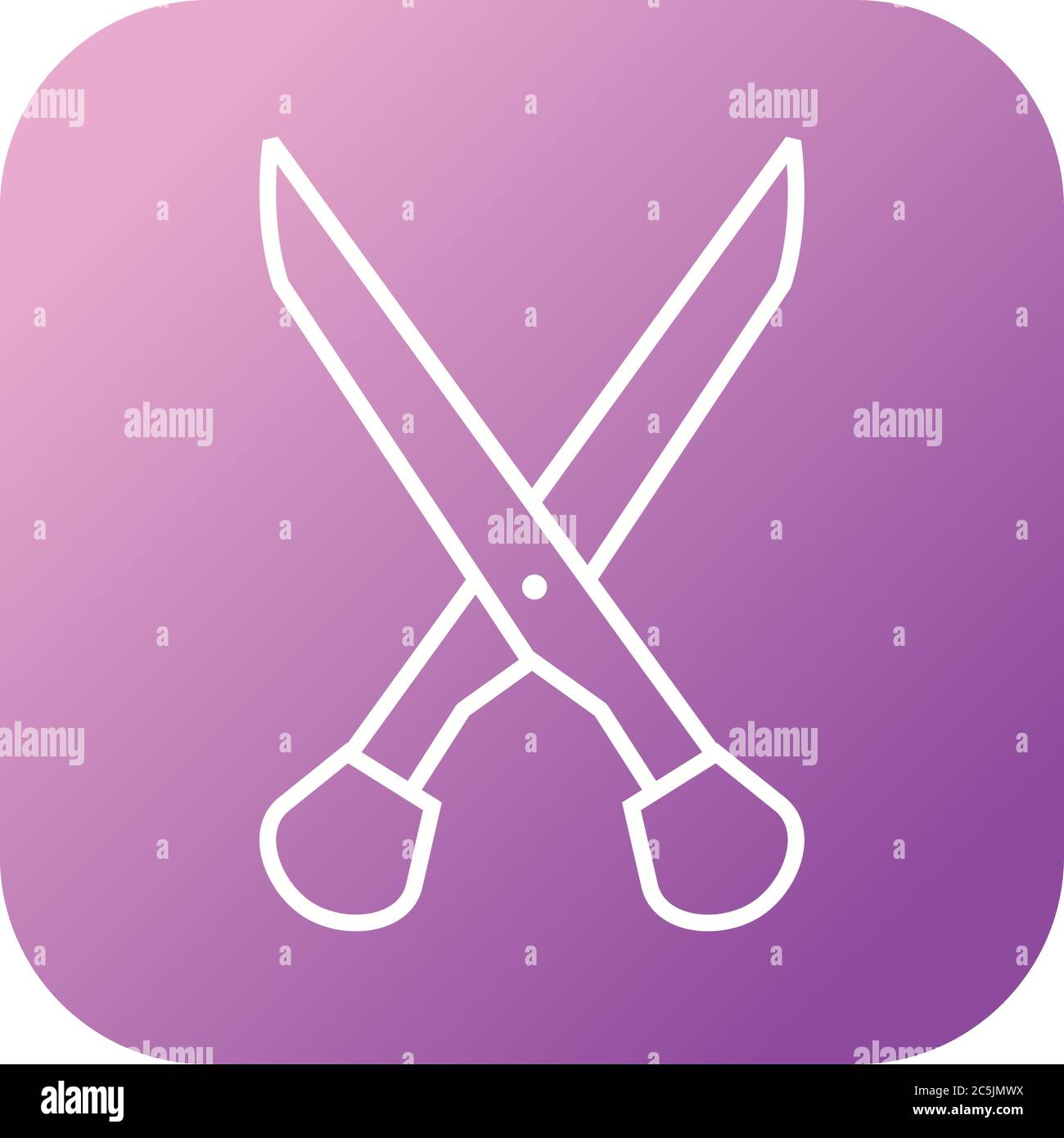 Unique Scissors Vector Line Icon Stock Vector Image & Art - Alamy