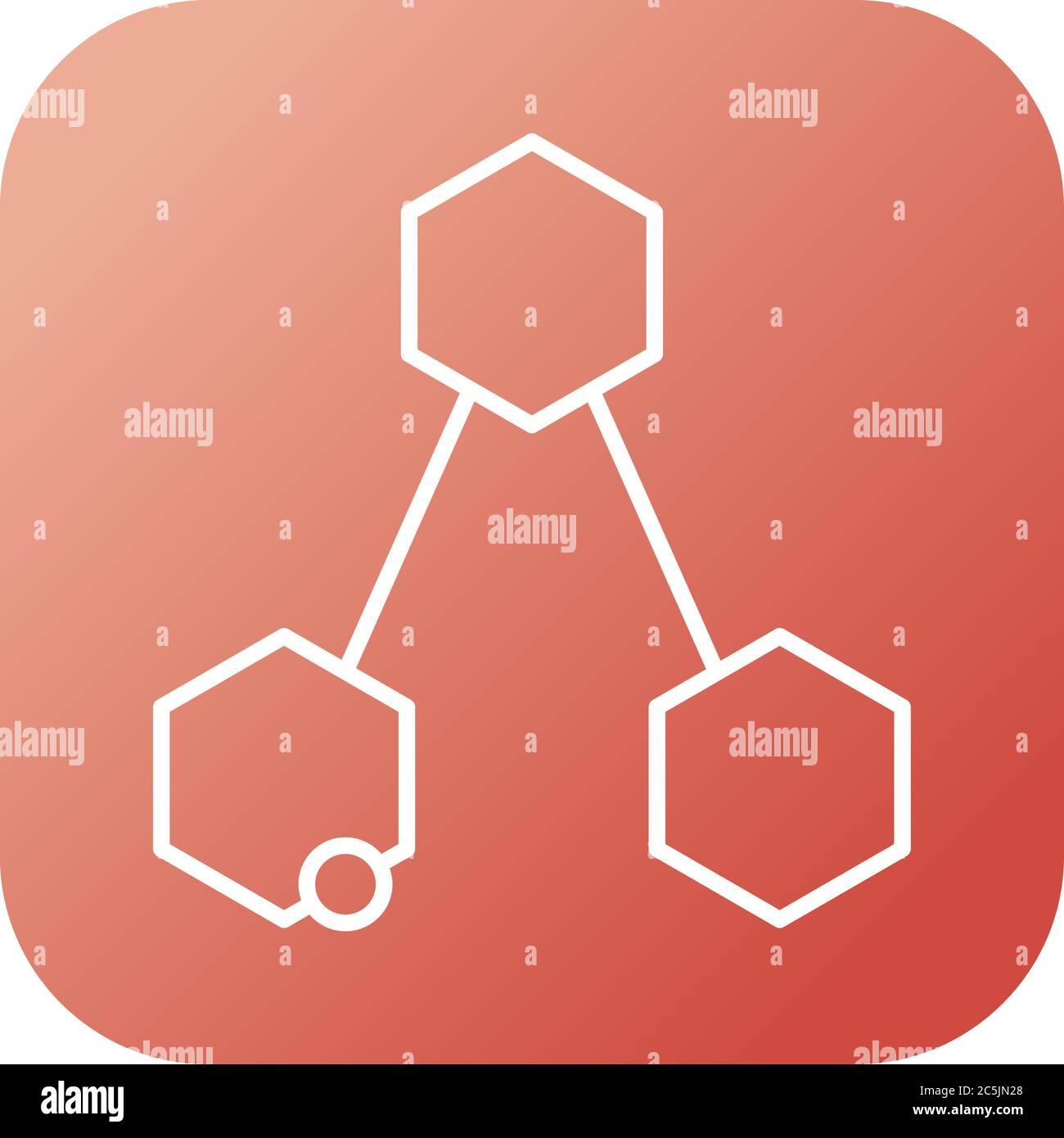 Unique Chemical Structure II Vector Line Icon Stock Vector Image & Art ...