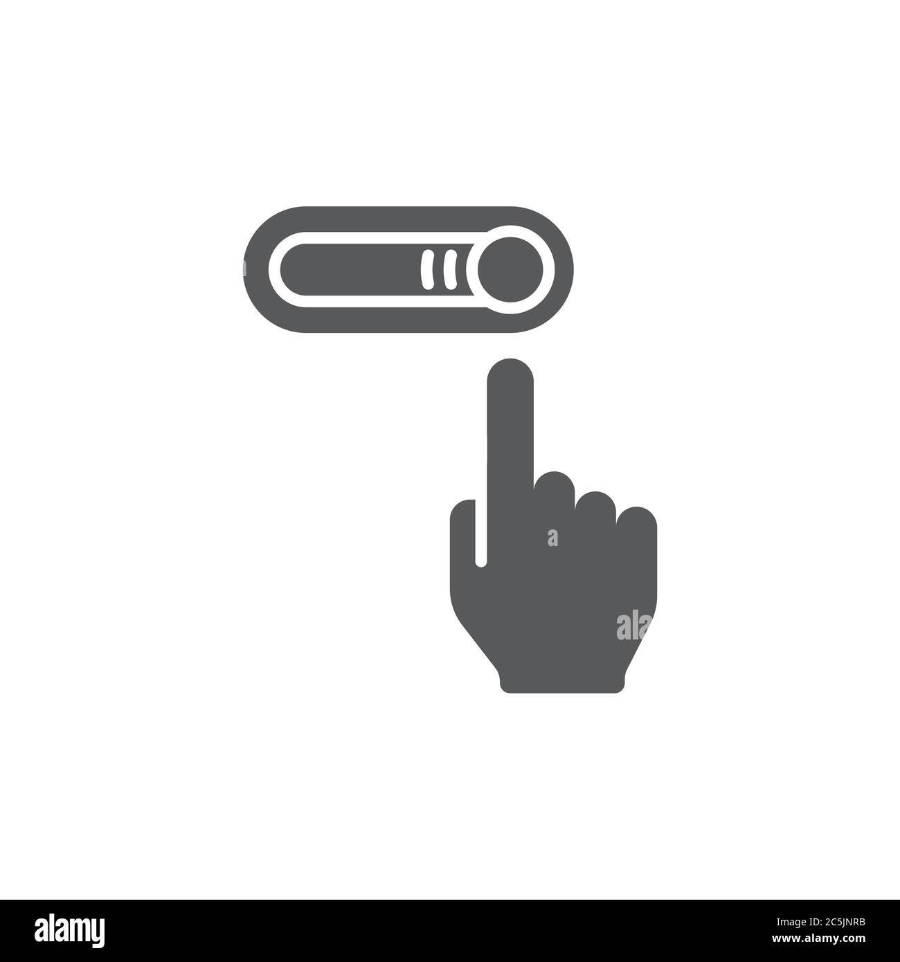 Switch off after use vector icon symbol energy saving isolated on white ...