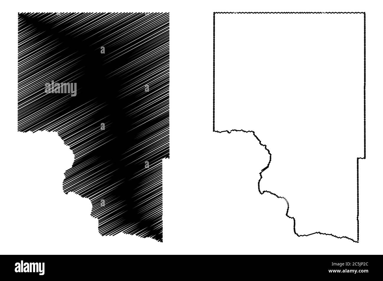 Gooding outline map Black and White Stock Photos & Images - Alamy