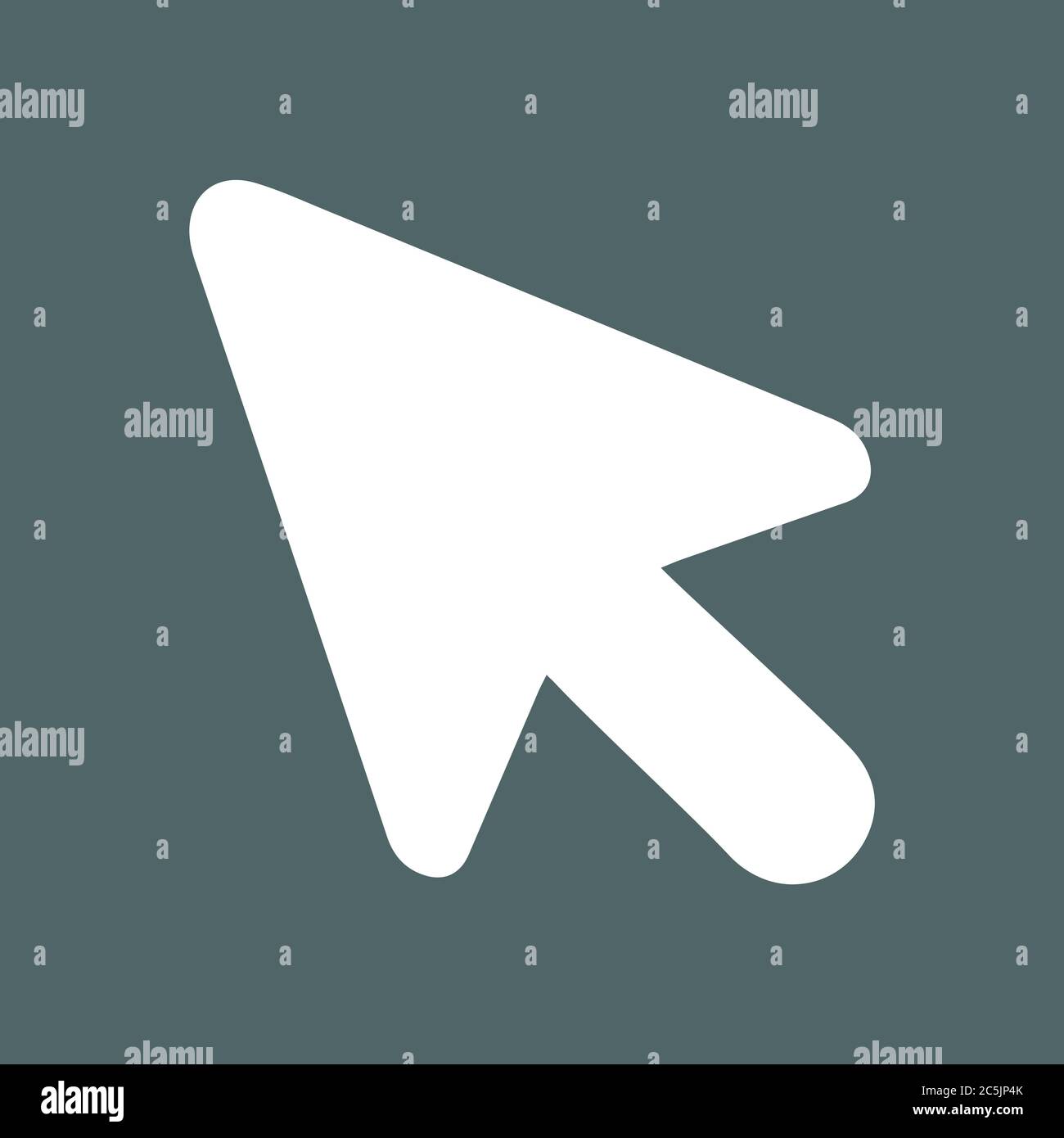 Mouse cursor icon. For websites and apps. Image on grey background ...