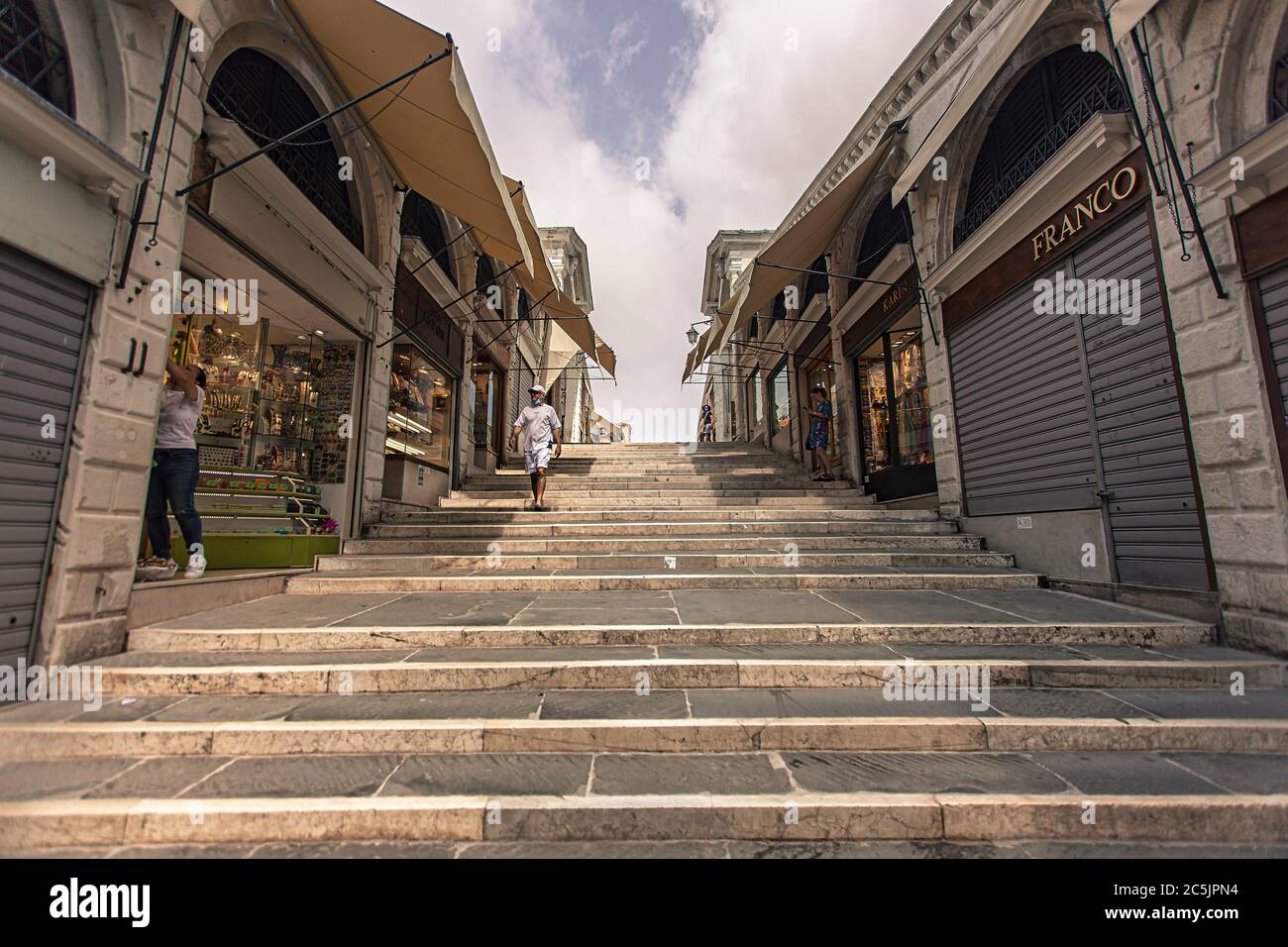 Inside Rialto Bridge