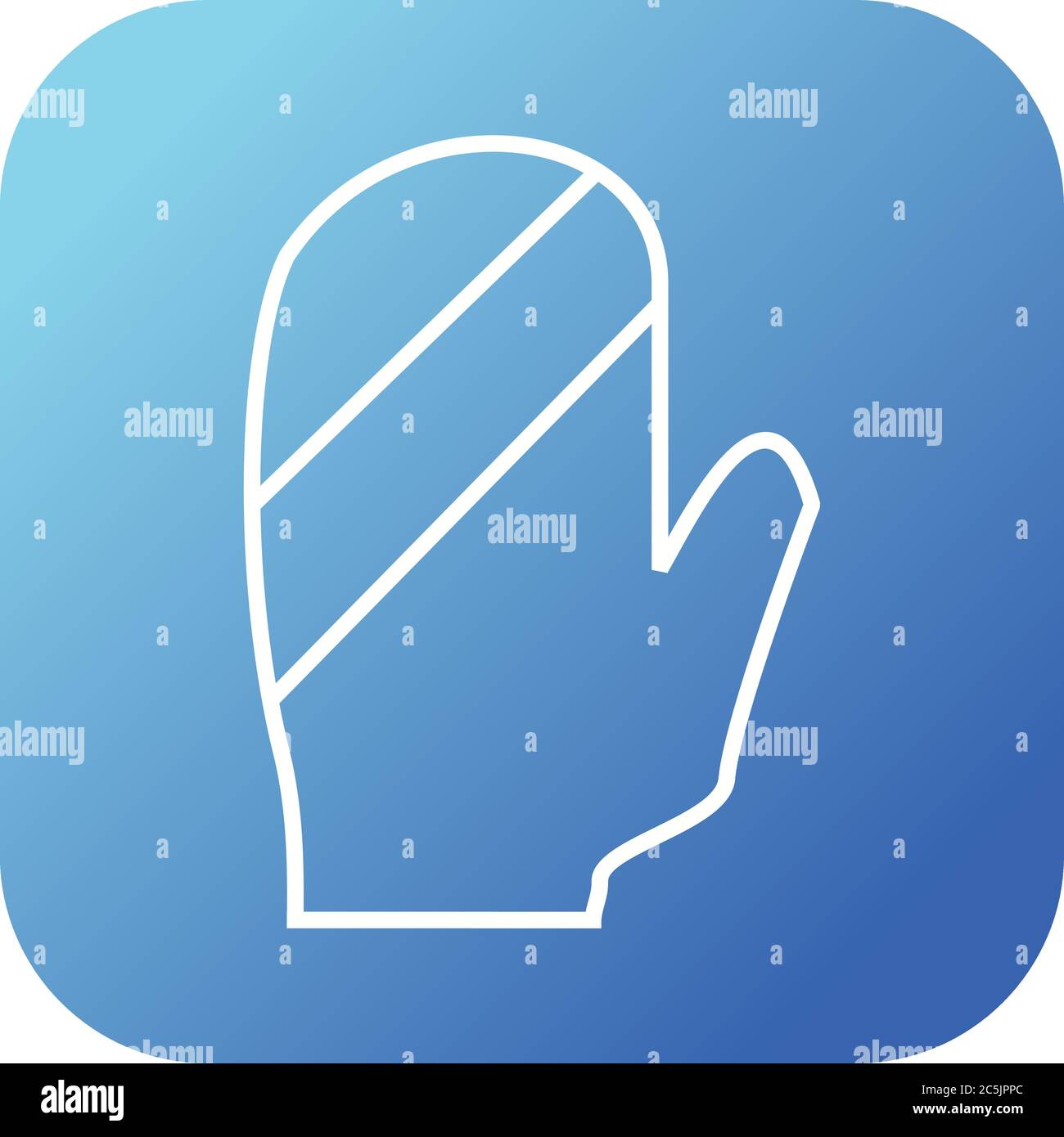 Unique Baking Glove Vector Line Icon Stock Vector Image & Art - Alamy