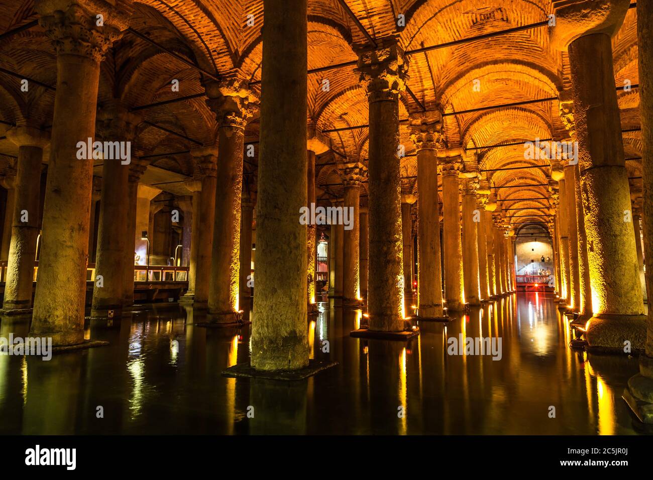 ISTANBUL, TURKEY - MAY 14 : The Basilica Cistern is the largest of ...